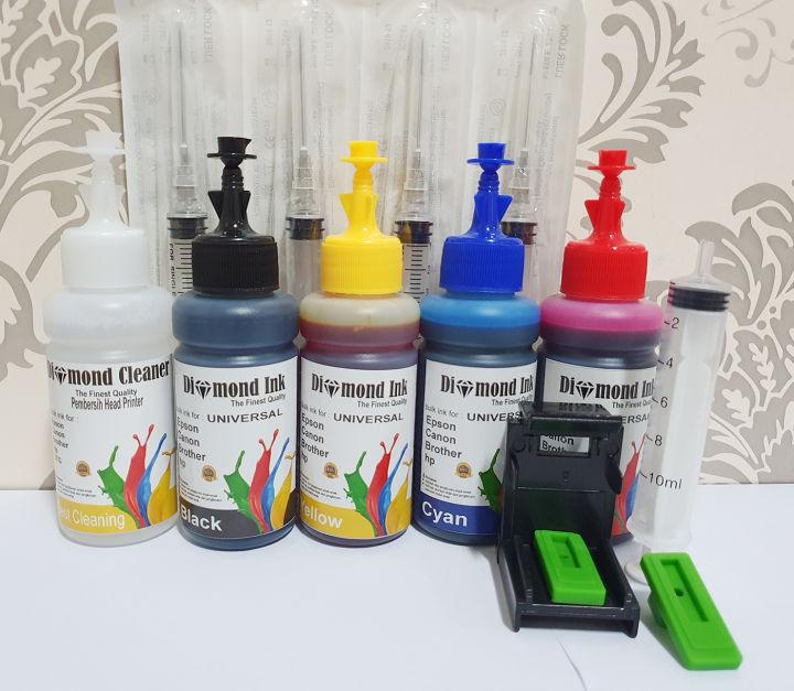Paket Tinta Canon PG745 CL746 @4Warna + Toolkit Dan Head Cleaner ...