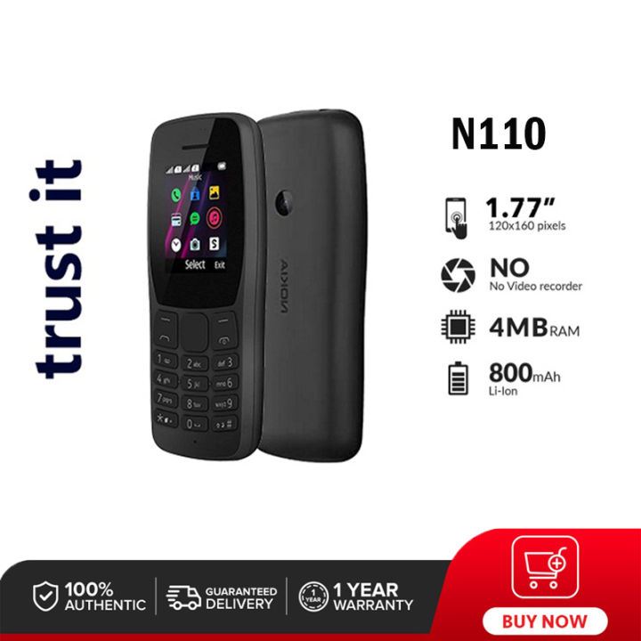 Original Nokia 110 Dual-SIM 2019 Keypad Phone | Lazada PH