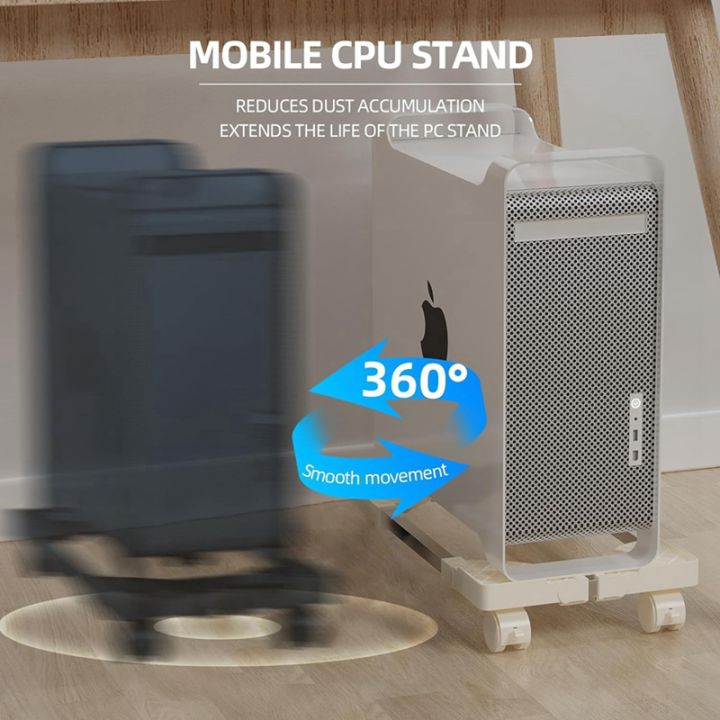 Tower Stand,Adjustable Mobile CPU Stand,CPU Holder PC Tower Stand with ...