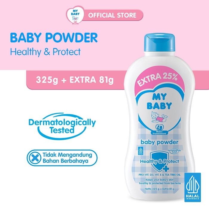 My Baby Powder Healthy & Protect 325 gr - Exp: 03.2028 | Lazada Indonesia