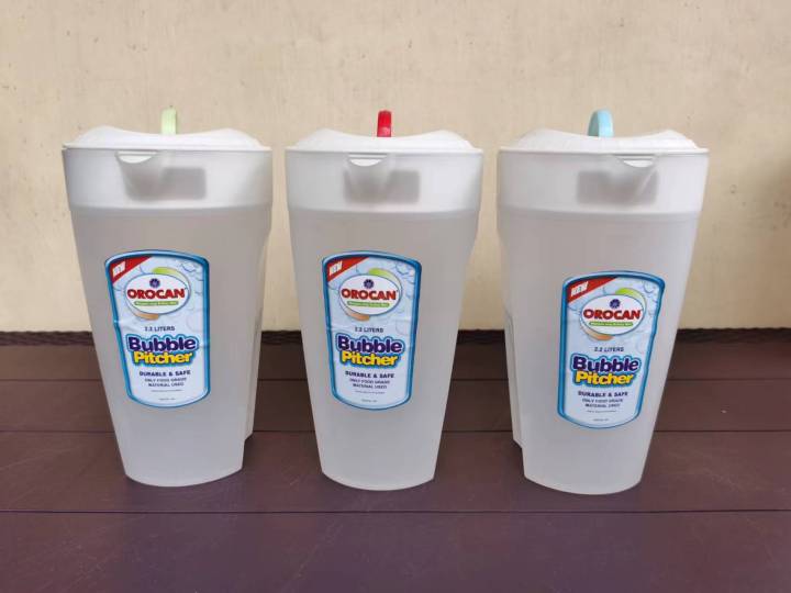 Orocan Bubble Pitcher available in 2 sizes 2.2 Liters and 1 Gallon ...
