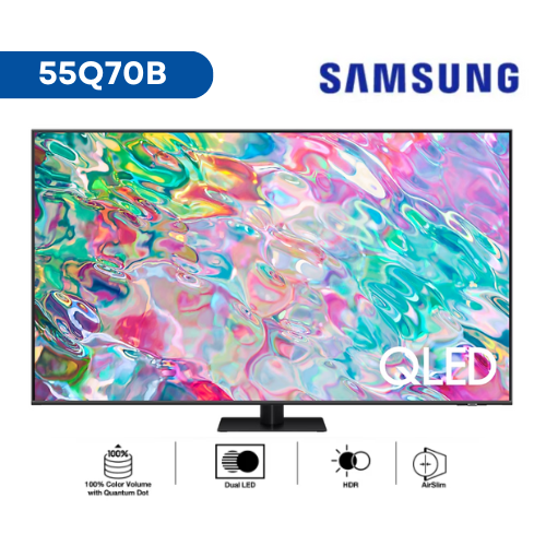 สมาร์ททีวี Samsung QLED 4K Smart TV 55" Q70B (2022) รุ่น QA55Q70BAKXXT ...