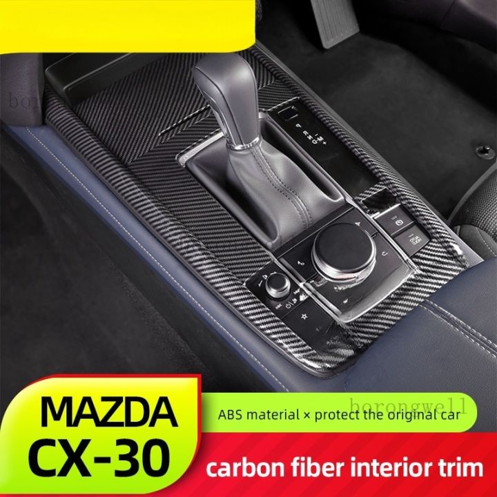 Mazda cx30 modified carbon fiber gear panel frame kit for Mazda cx30 ...