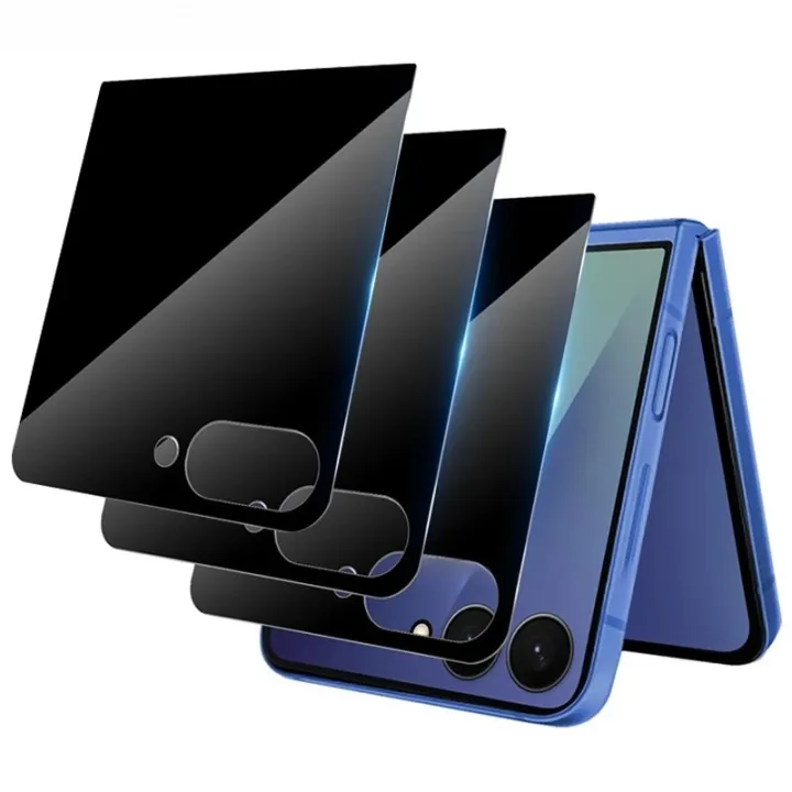 3PCS Anti Spy Protective Outer Screen Film Glass for Samsung Galaxy Z ...
