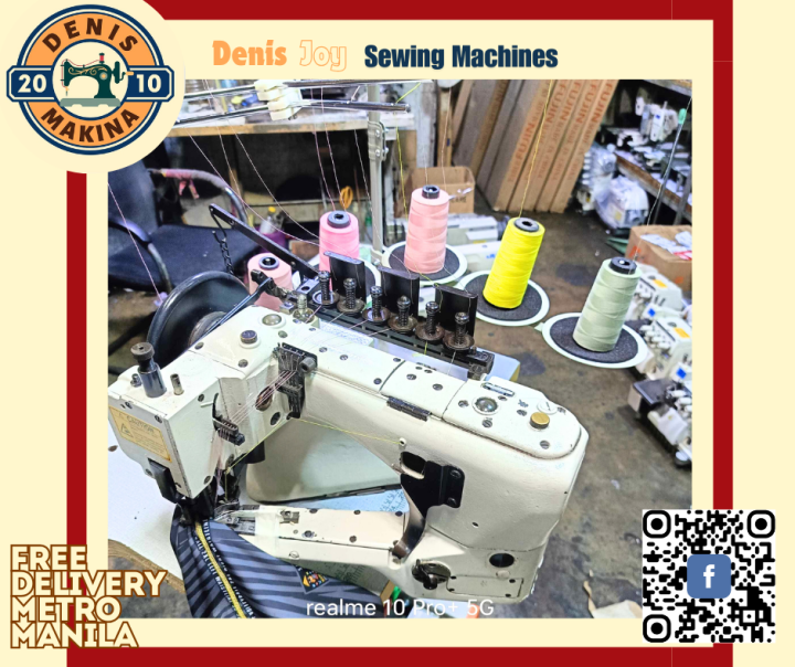 FLAT SEAMER SEWING MACHINE - SLIGHTLY USED (NEW MOTOR, NEW STAND AND ...