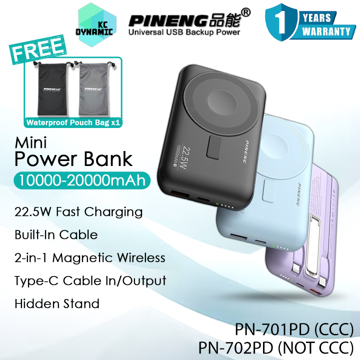 Pineng PN-701 (CCC) 10000mAh Powerbank 22.5W Fast Charging Power Bank ...