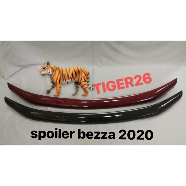 OEM spoiler Bezza 2020 with color Carnet Red Granite Grey | Lazada
