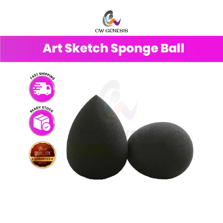 Art Sketch Sponge Ball Painting Sponge Ball Wipe Sketch Pemadam Span ...