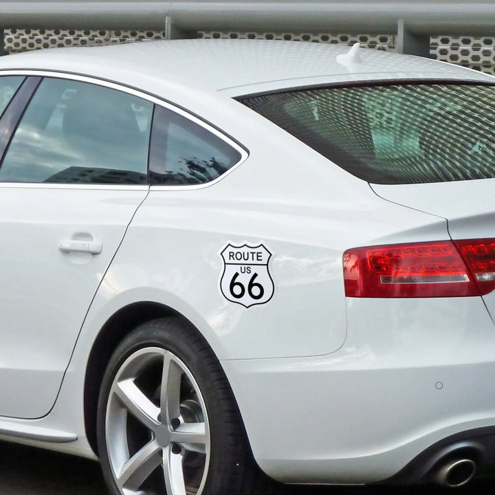 Vinyl Sticker Long-term Durability 3D Process Design Aluminum Route 66 ...