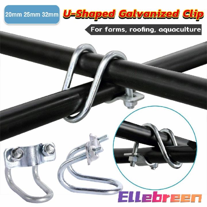 Steel pipe fixing clamp U-shaped galvanized clip 20/25/32 mm for ...