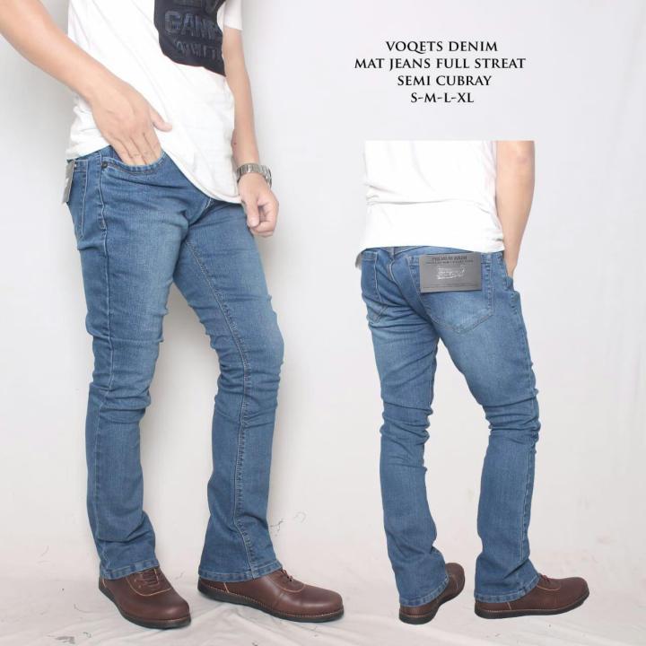 LT CELANA JEANS SEMI CUTBRAY BLUE WOSH -JEANS CUTBRAY PRIA-CUTBRAY PRIA ...