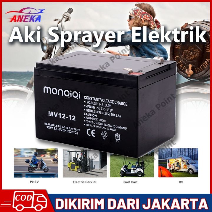 Aki Kering Aki Batre Baterai Battery Tangki Tengki Sprayer Elektrik ...