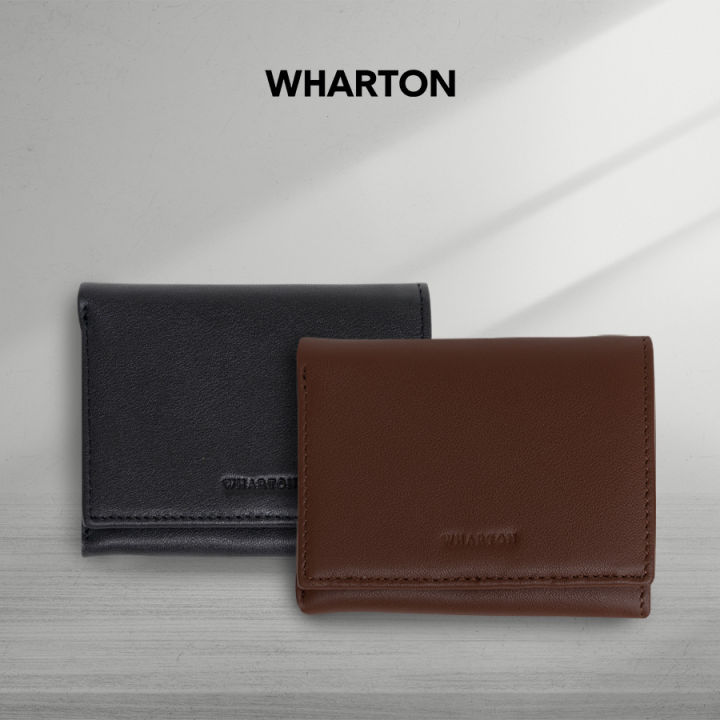 Wharton Genuine Leather Trifold Wallet– Everyday Slim Men’s Wallet with ...