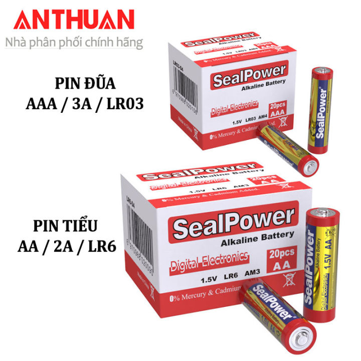 CHUẨN XỊN - HỘP 20 PIN AA / AAA PIN TIỂU(2A) / ĐŨA(3A) 1.5V Alkaline ...
