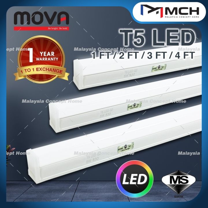 [SIRIM] LED T5 [1FT/2FT/3FT/4FT] [5W/9W/14W/18W] COMPLETE SET LED T5 ...