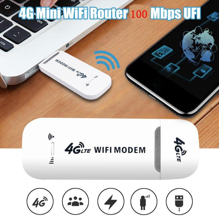 4G Modem USB Stick Data Card Wireless Dongle Mifi 100 Mbps Cat 3 Mobile ...