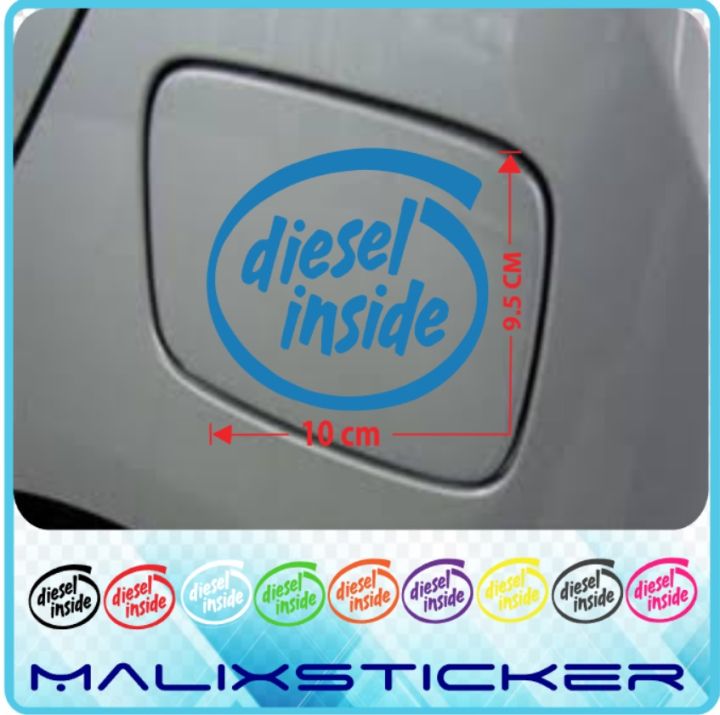 DIESEL INSIDE CAR GAS TANK STICKER | Lazada PH
