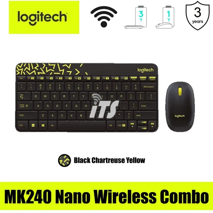 Logitech MK240 Nano Wireless Keyboard And Mouse Combo | Lazada