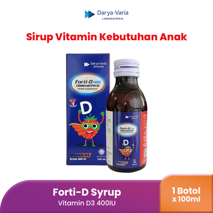 Forti-D Syrup Vitamin D3 400 IU/5ml | Lazada Indonesia