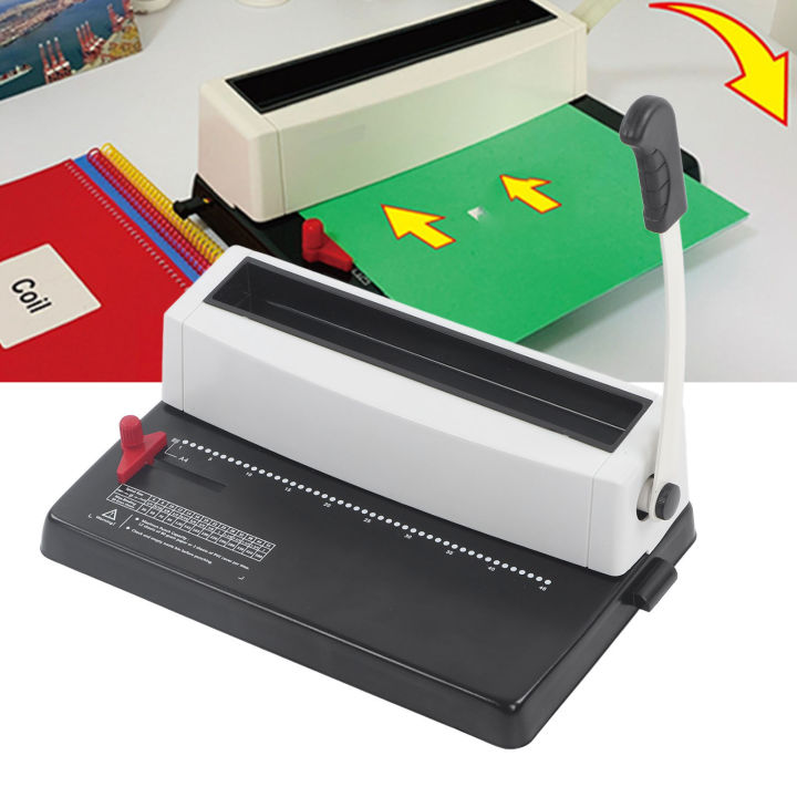 Spiral Coil Binding Machine Wire Binder Humanized Handle Oval Hole for ...