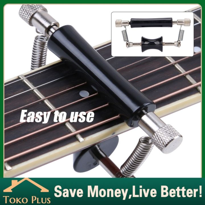 Sliding capo Rolling Glider Capo / Sliding Capo Gitar Akustik Elektrik ...