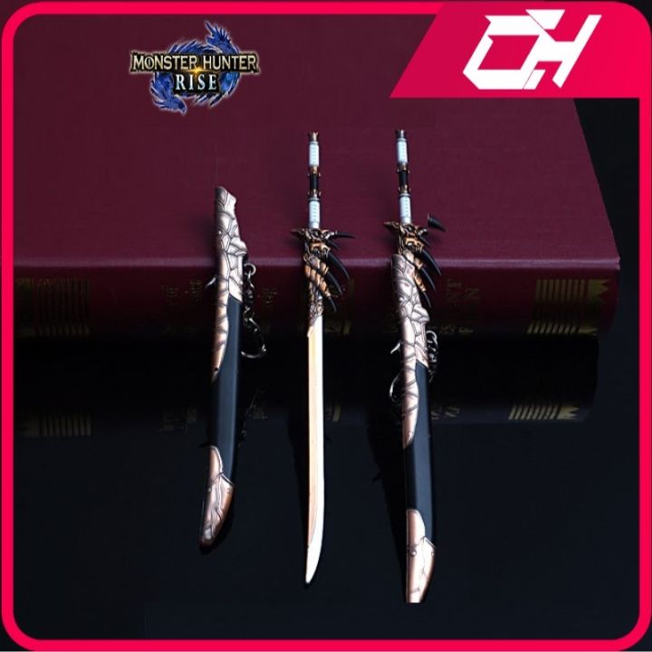 （2023 NEW） Monster Hunter อาวุธ Lioleus Fire ดาบมังกรดาบคาทานะ Samurai ...