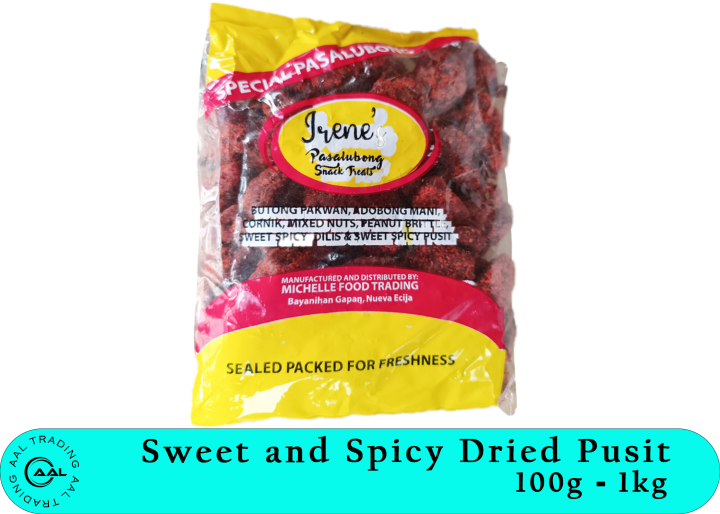 Sweet & Spicy Dried Pusit Snack / Kutkutin- 100g I 250g I 500g I 1kg ...