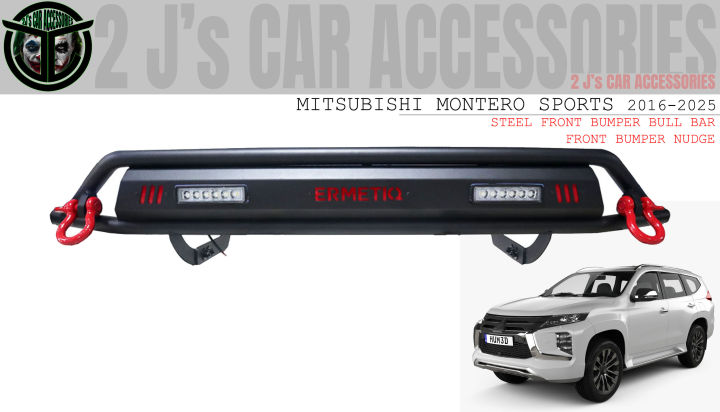 MITSUBISHI MONTERO SPORTS 2016 TO 2025 STEEL BUMPER NUDGE / FRONT BULL ...