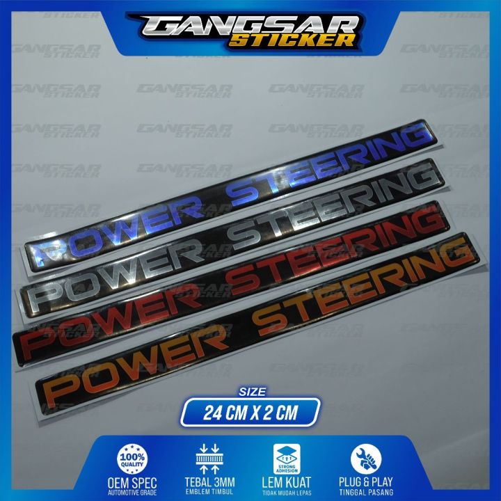emblem power steering l300 / emblem logo power steering | Lazada Indonesia