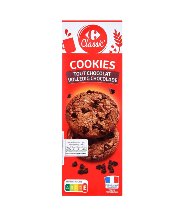 Carrefour Classic Cookies คาร์ฟูร์ คลาสสิก คุกกี้ส์ ทูท์ ช็อกโกลาต์ 200 ...