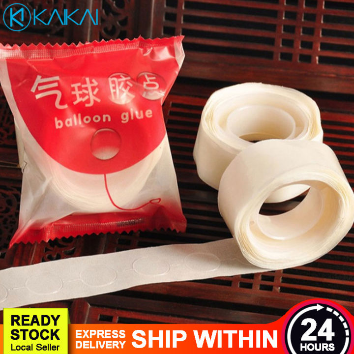 100 PCS Multifunction Fix Gum Double Sided Stick Tape Balloons Glue ...