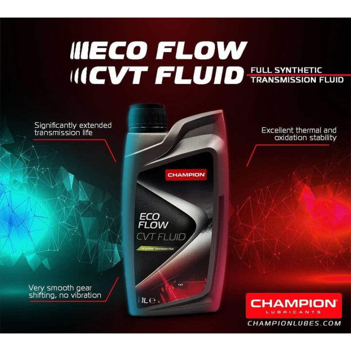 3020-1 CHAMPION ECO FLOW CVT fully synthetic ATF (1 liter) | Lazada
