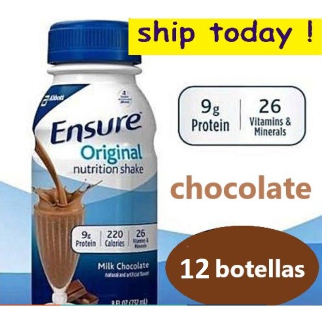 Ensure Original Milk Chocolate Shake 237ml / 8 fl oz Bundle of 12 | Lazada PH
