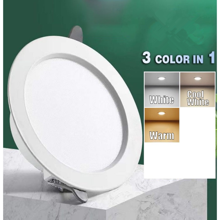 Led Downlight Recessed Pin Lights Panel Ceiling Light, 3 Color ...