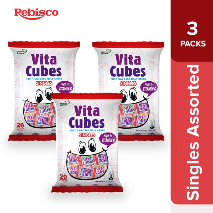 Vitacubes Singles Assorted 4.5G X 20Pcs (Set of 3) | Lazada PH