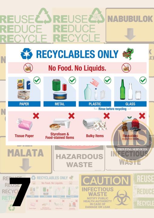 Nabubulok Di Nabubulok Reduce Reuse Recycle Biodegradable Signage ...