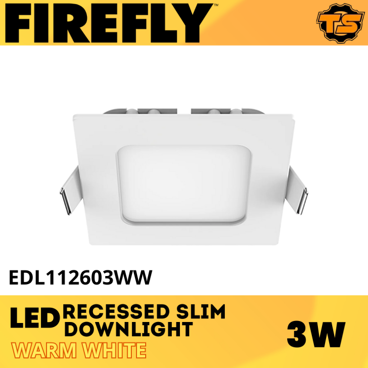 Firefly Basic LED Square Recessed Slim Downlight | Lazada PH