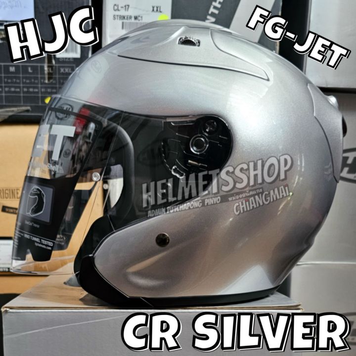 HJC FG-JET CR SILVER | Lazada.co.th