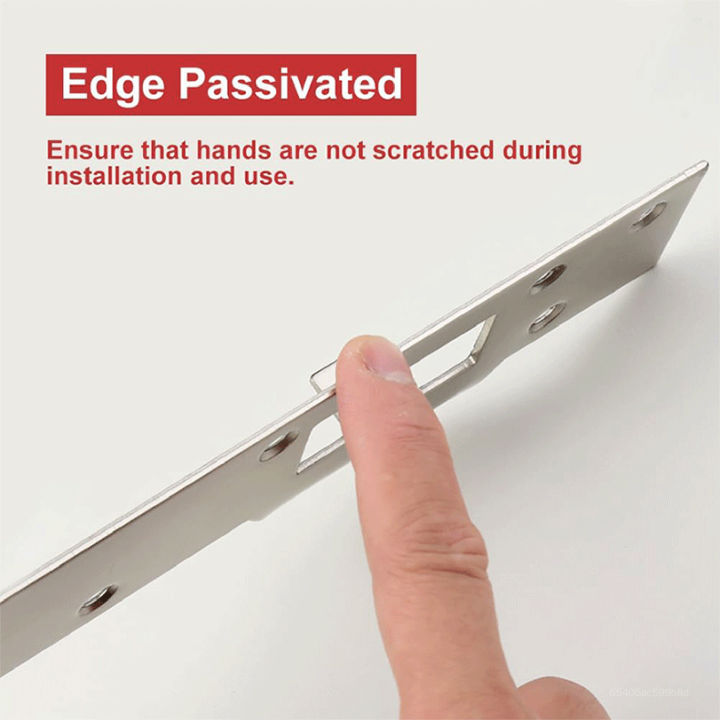 Heavy Duty Door Strike Plate Prevent Doors from Being Pried Open Tool ...