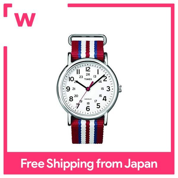 TIMEX Weekender Central Park White x Red/Blue/White T2N746 | Lazada