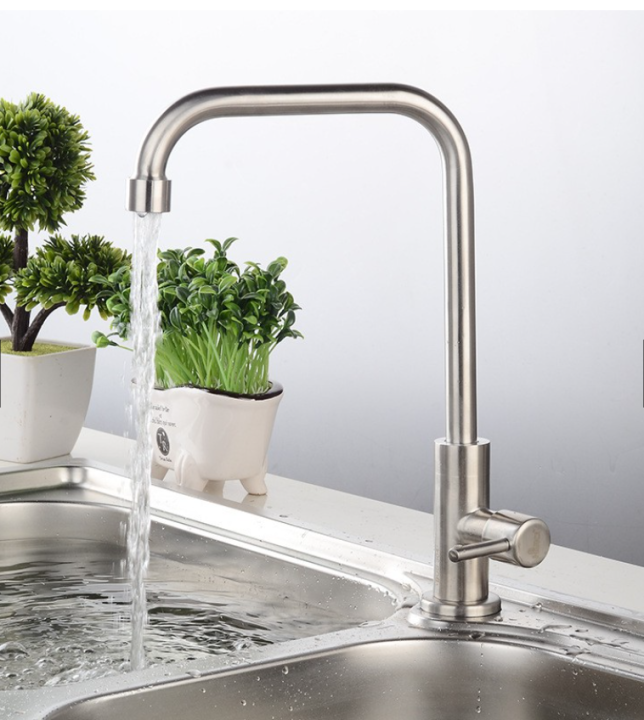 SUS304 Stainless 7 Shape Faucet Single Cold #302 | Lazada PH