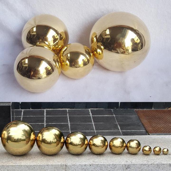 Aokaila 201 Stainless Steel Titanium Gold Hollow Ball Seamless ...