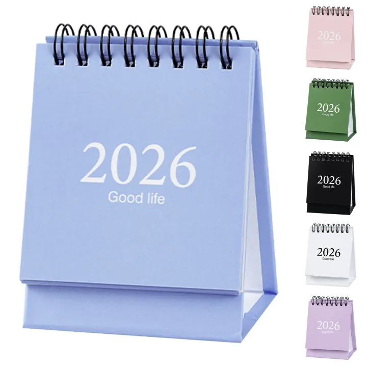 muduan Mini Portable Calendar Portable Planner 2026 Mini Desk Calendar ...