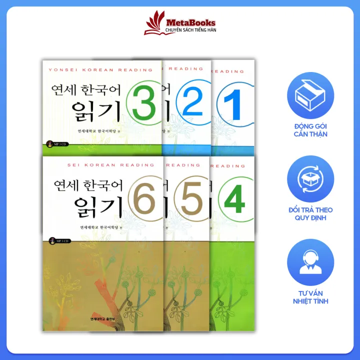 Combo Tiếng Hàn Yonsei đọc hiểu , Đầy Đủ Đáp Án , file nghe | Lazada.vn