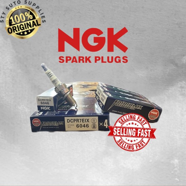 100% ORIGINAL NGK IRIDIUM SPARK PLUG DCPR7EIX FOR MYVI / ALZA / AVANZA ...