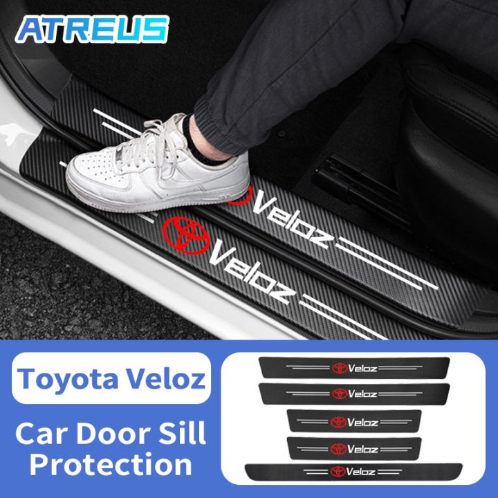 Toyota Veloz Carbon Fiber Car Door Sticker Protector Auto Threshold ...