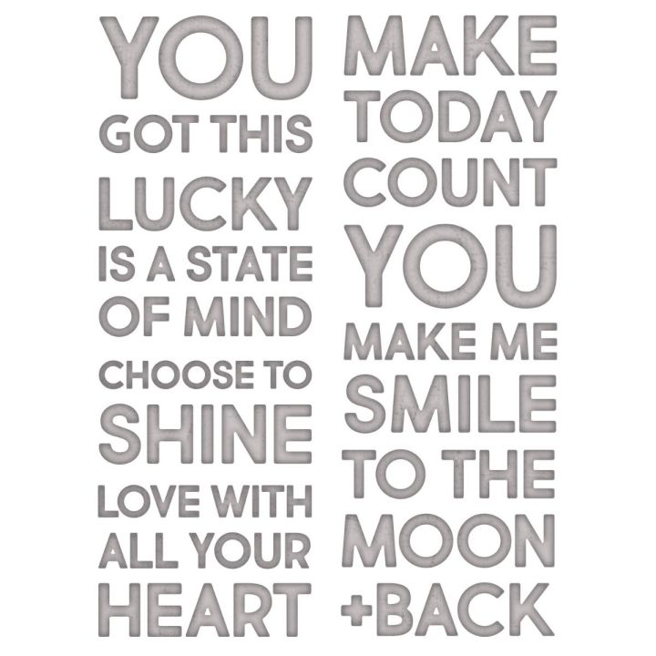 Sizzix Bold Text #2 Thinlits Die Set 7PK by Tim Holtz | Lazada PH