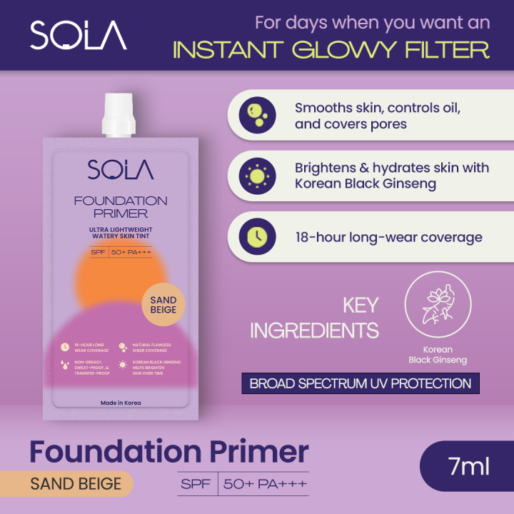 Sola Tinted Sunscreen SPF50PA+++ 7ml - Sand Beige | Lazada PH