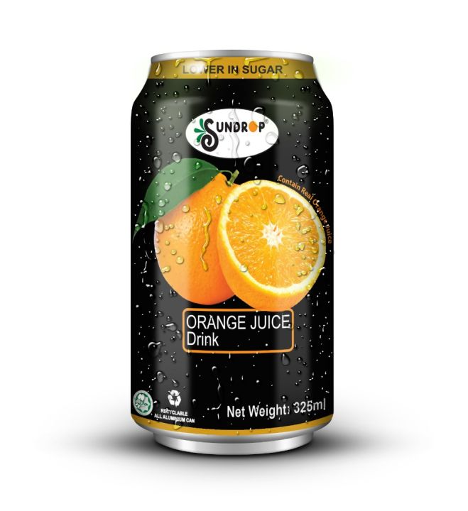 SUNDROP Orange Juice Drink 325ml x 4 cans | Lazada Singapore