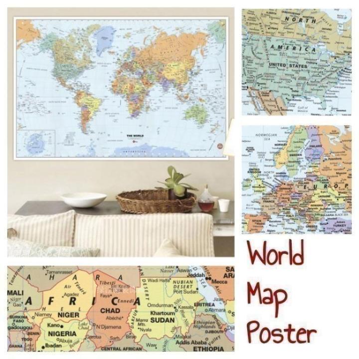 World Map Poster | Lazada Singapore